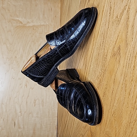 Harold's | Shoes | Harold Powell Mens Leather Loafers In Size Alligator ...